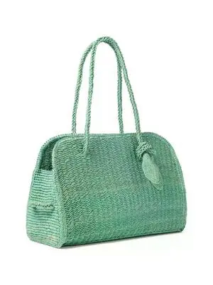 Jacquemus Turismo Raffia Bag - Green
