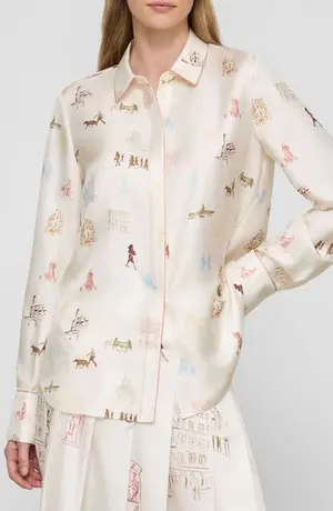 Lafayette 148 New York Printed Shirts For Women