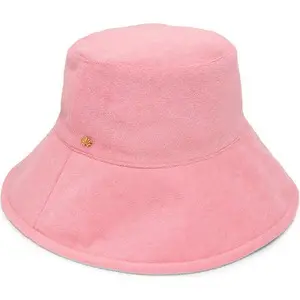 Lele Sadoughi Reversible Terry Cloth Bucket Hat - Coral/sea