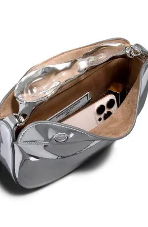 Alexis Bittar Water Stone Top Handle Bag - Chrome