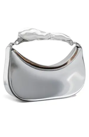 Alexis Bittar Water Stone Top Handle Bag - Chrome