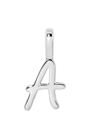 MADE BY MARY Script Initial Charm Silver Initial A