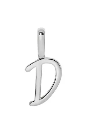 MADE BY MARY Script Initial Charm Silver Initial D