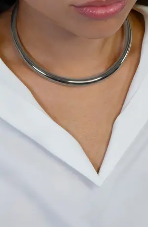 MARLYN SCHIFF Collar Necklace - Silver