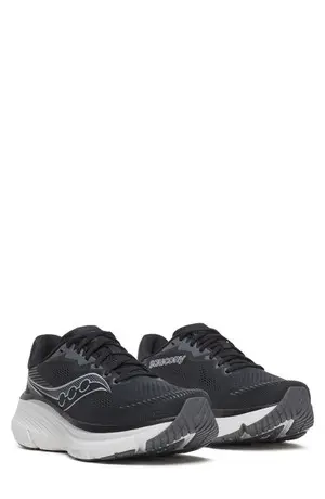 Saucony Guide 19 Running Shoe - Black/silver