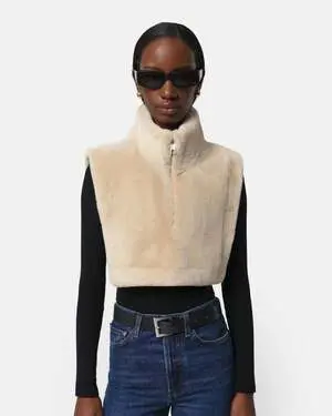 Apparis Jamie Dickey Shawl Collar - Latte