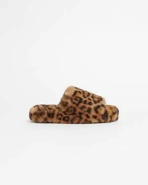 Apparis Dillon Platform Slide Leopard