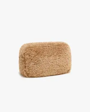 Apparis Jumbo Noor Bouclette Pochette - Camel