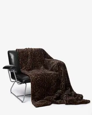 Apparis Brady Dark Leopard Blanket Dark Leopard