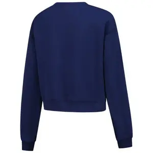 ZOOZATZ Michigan Wolverines Chenille Cropped Sweatshirt