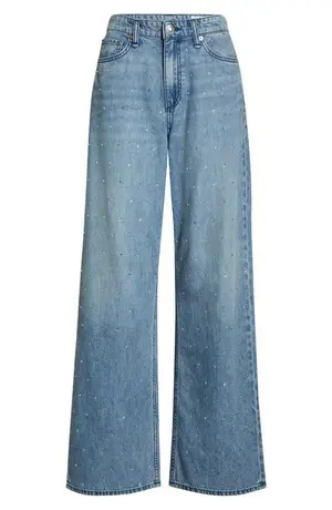 Rag & Bone Logan High-waist Wide Leg Jeans - Margo Jewel