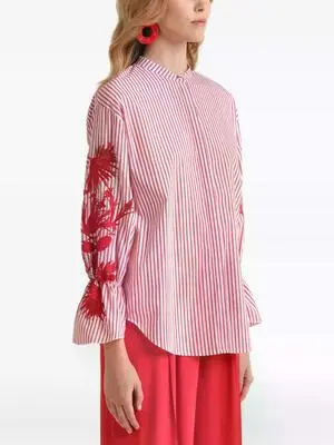 Malìparmi Striped Embroidered Shirt
