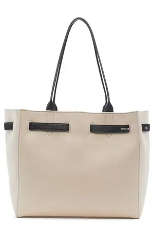 TOM FORD Audrey Canvas Tote - Ecru/black