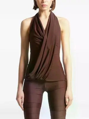 Manière De Voir Draped Halterneck Top