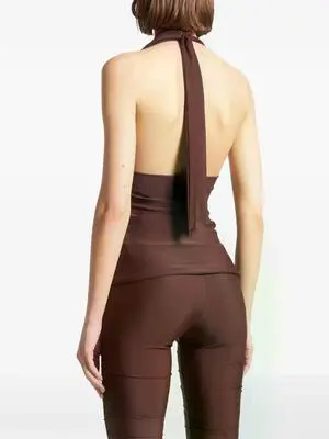Manière De Voir Draped Halterneck Top