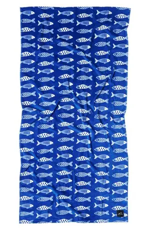 SLOWTIDE Sardines Beach Towel - Blue