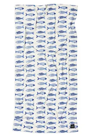 SLOWTIDE Sardines Beach Towel - White