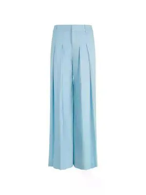 Alice + Olivia Blaire Pleated Trousers - Blue