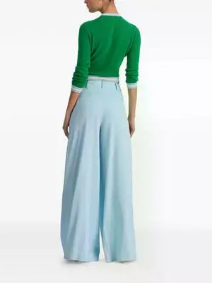 Alice + Olivia Blaire Pleated Trousers - Blue