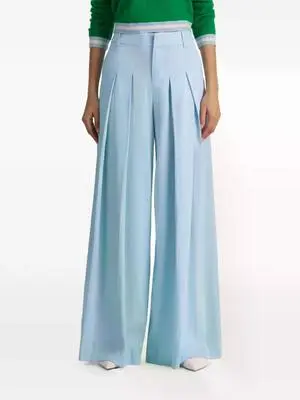 Alice + Olivia Blaire Pleated Trousers - Blue