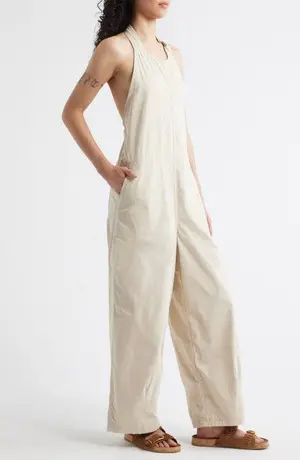 Free People Great Plains Halter Ankle Jumpsuit