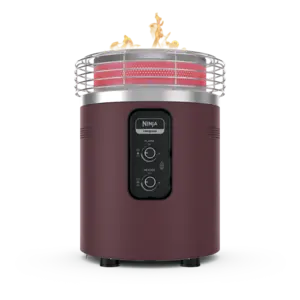 NINJA Fireside360 Fire Pit And Outdoor Heater In Maroon - Future Maroon