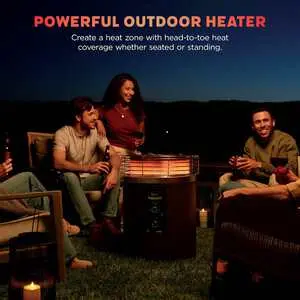 NINJA Fireside360 Fire Pit And Outdoor Heater In Maroon - Future Maroon