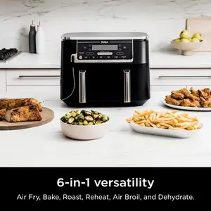 NINJA Foodi 10-qt Dual Air Fryer - Black