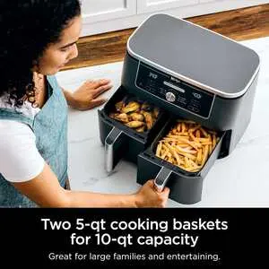 NINJA Foodi 10-qt Dual Air Fryer - Grey
