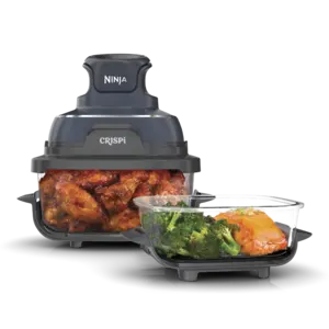 NINJA Crispi 4-in-1 Glass Air Fryer - Cyberspace