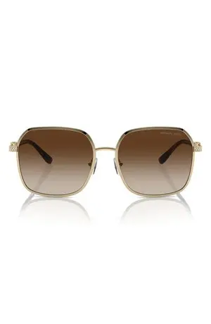 Michael Kors Cadiz 58mm Square Sunglasses - Brown Gradient