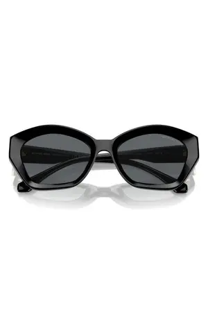Michael Kors Bel Air 54mm Geometric Sunglasses - Black