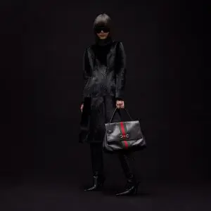 Gucci Paparazzo Large Top Handle Bag - Black