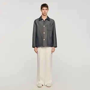 Sandro Effect Worker Jacket - Denim