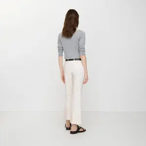 Burberry Cropped Flared Wool Trousers