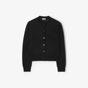 Burberry Check Wool Silk Cardigan