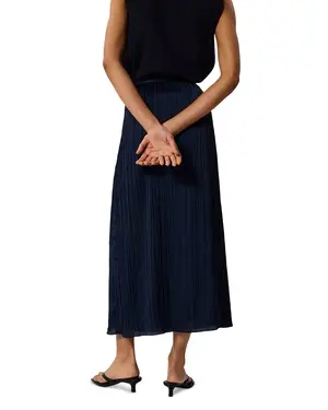 Whistles Plisse Column Midi Skirt