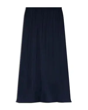 Whistles Plisse Column Midi Skirt