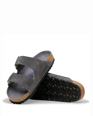 BIRKENSTOCK Arizona Slide Sandals - Charcoal