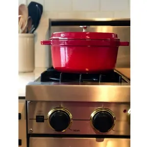 STAUB Round Cocotte, 4 Quart - Cherry