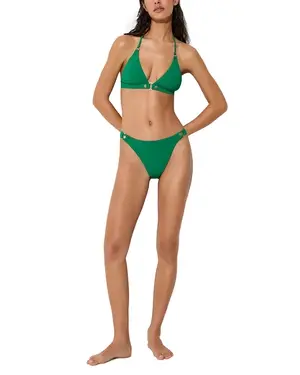 REISS Sandy Bikini Top - Green