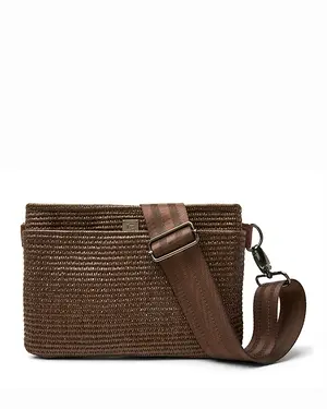THINK ROYLN Bum Bag 2.0 Raffia Crossbody - Espresso