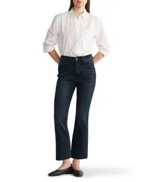 Warp + Weft Nao High-rise Bootcut Jeans - River Run
