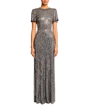 Jenny Packham Short Sleeve Evening Dresses