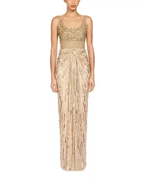 Jenny Packham Elixir Sequin-embellished Maxi Dress - Illusion