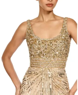 Jenny Packham Elixir Sequin-embellished Maxi Dress - Illusion