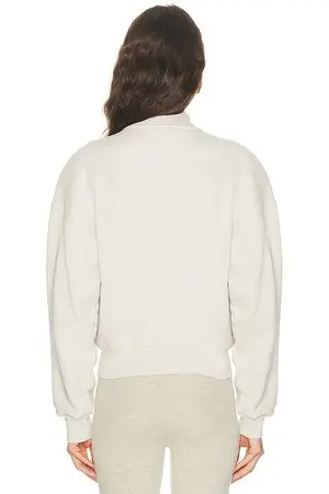 AGOLDE Jensen Zip Up Sweatshirt - Bone