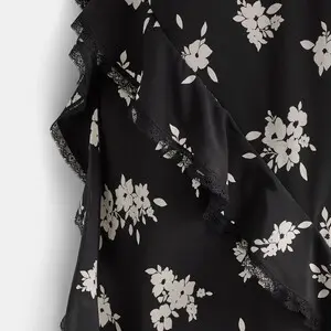 COACH Restored Long Floral Ruffle Dress
