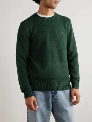 Polo Ralph Lauren Logo-embroidered Knitted Sweater - Green
