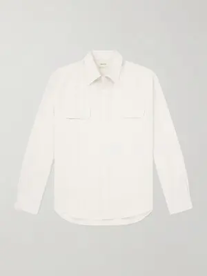 De Bonne Facture Artist Cotton And Hemp-blend Shirt - Neutrals